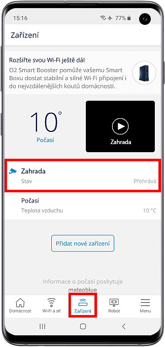O2 | Podpora | Venkovní kamera | Nastavení O2 Smart Box