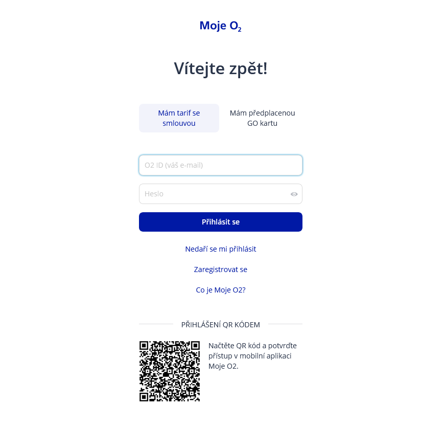 O2 | Podpora | Registrace do Moje O2