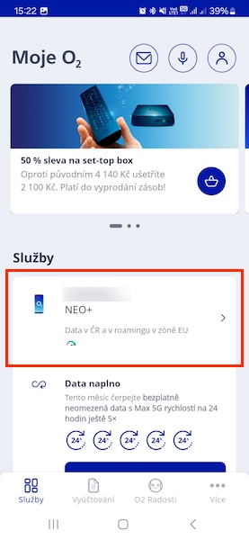 O2 | Podpora | Nastavení roamingu v Moje O2