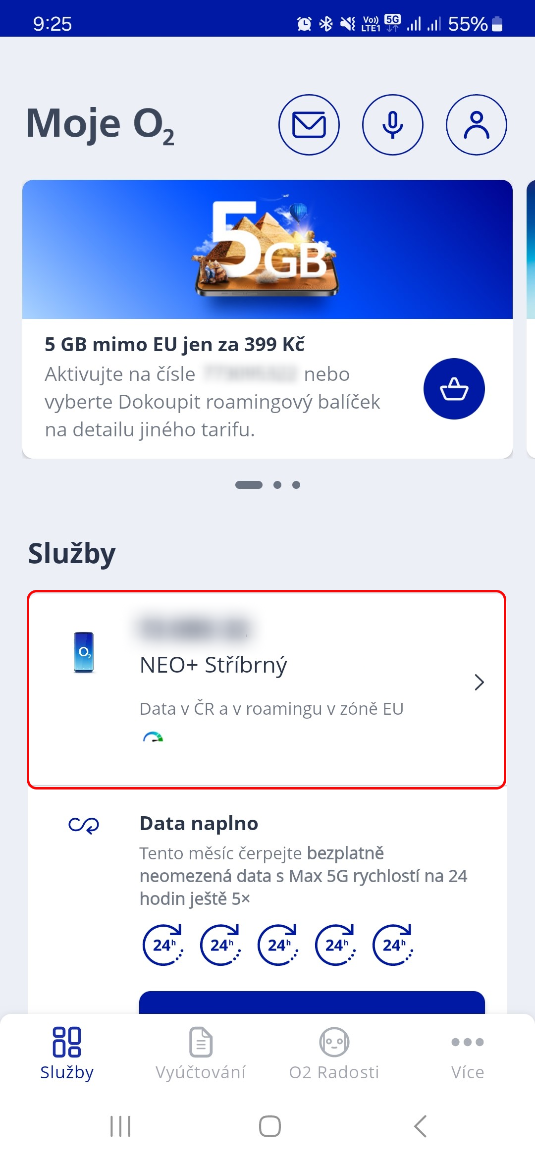 O2 | Podpora | Nastavení roamingu v Moje O2